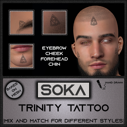Second Life Marketplace - [SOKA] Trinity Tattoo